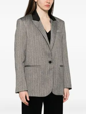 FORTE_FORTE Single-breasted Blazer Jacket
