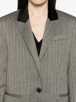 FORTE_FORTE Single-breasted Blazer Jacket - Multicolor