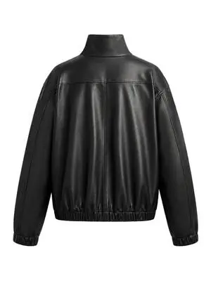 Saint Laurent Cassandre Lambskin Jacket - Black
