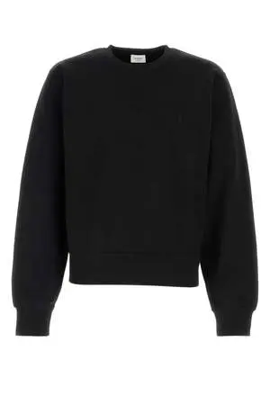Saint Laurent Cotton Sweatshirt - Black