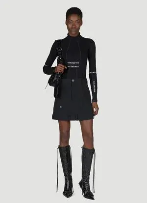 Balenciaga Deconstructed Mini Skirt