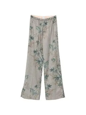 FORTE_FORTE Printed Fluid Trousers - Multicolor
