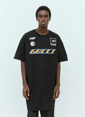 Gucci Logo Emblems T-shirt - Black