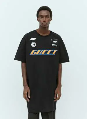 Gucci Logo Emblems T-shirt - Black