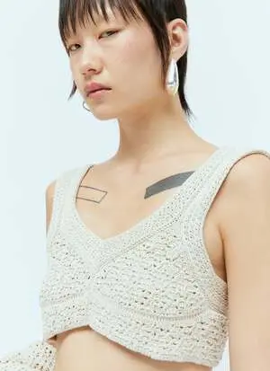 Bottega Veneta Textured Knit Crop Top