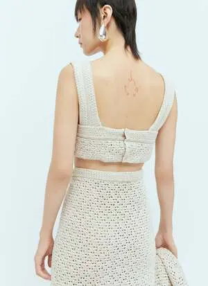 Bottega Veneta Textured Knit Crop Top