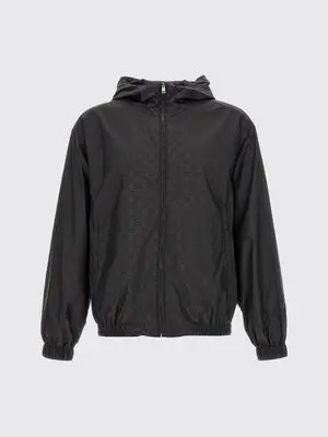 Gucci Gg Monogram Nylon Hooded Windbreaker Jacket