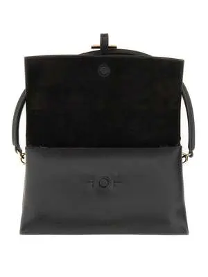 TOD'S T Timeless Flap Bag - Black