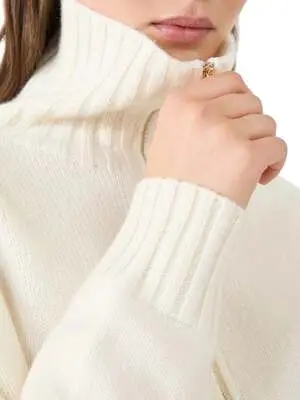 Max Mara Oversized Cashmere Sweater - White