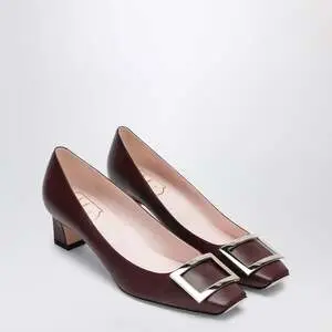ROGER VIVIER Leather Trompette Decollete - Red