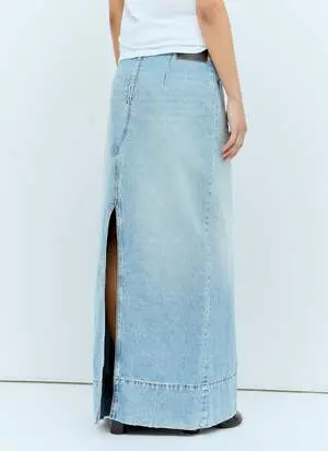 Sportmax Backwards Denim Skirt