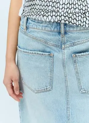 Sportmax Backwards Denim Skirt