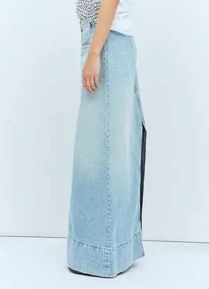 Sportmax Backwards Denim Skirt