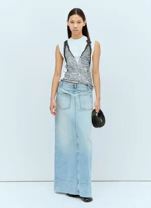 Sportmax Denim Maxi Skirt