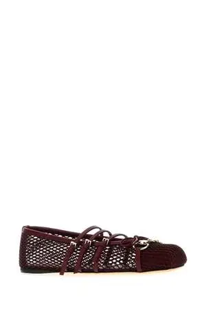 Gucci Mesh Ballerinas - Red