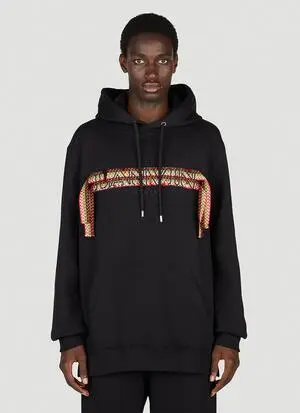 LANVIN Curblace Hooded Sweatshirt - Black