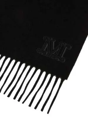 Max Mara Cashmere Stole With Monogram Embroidery