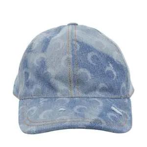MARINE SERRE Denim Moon Baseball Cap - Blue