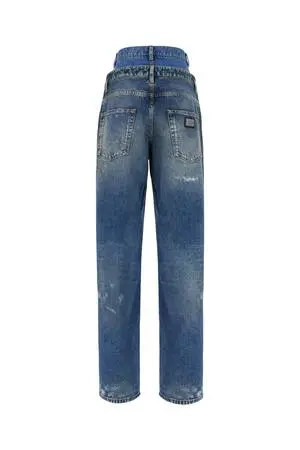 Dolce & Gabbana Layered Denim Jeans - Multicolor