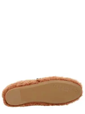FERRAGAMO Ballerina Flats - Cream