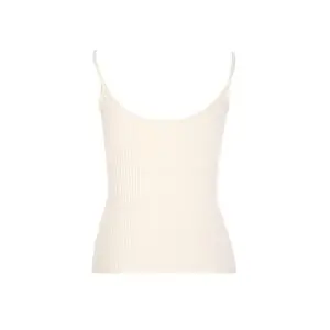 COURREGES Ribbed Tank Top - White