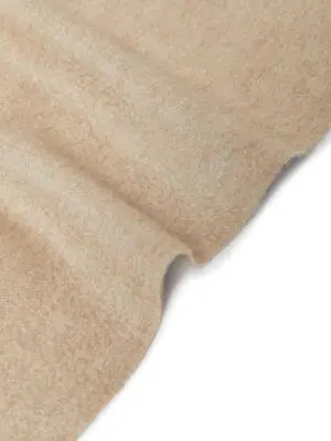 Max Mara Cashmere Stole With Monogram Embroidery - Cream