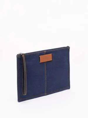 Fendi Flat Pouch Denim