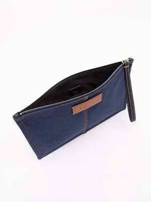 Fendi Flat Pouch Denim