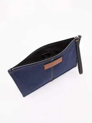 Fendi Flat Pouch Denim - Multicolor