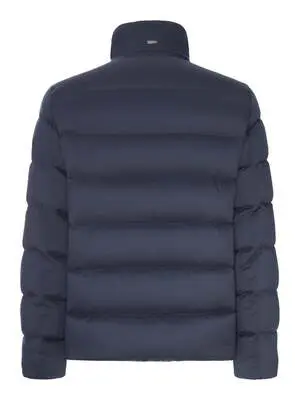 Herno Padded Puffer Jacket With A High Collar And Faux-fur Lining
