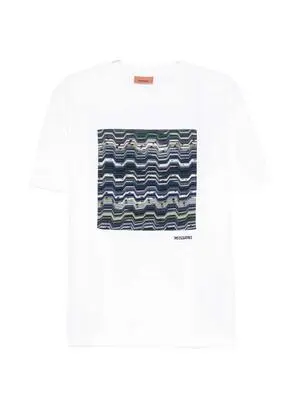 Missoni T-shirt With Zigzag Print - Multicolor