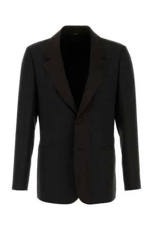 Fendi Dark Gabardine Blazer - Brown