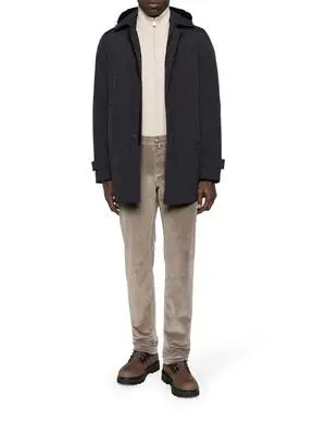 Herno Technical Coat With Hood - Black