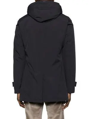 Herno Technical Coat With Hood - Black