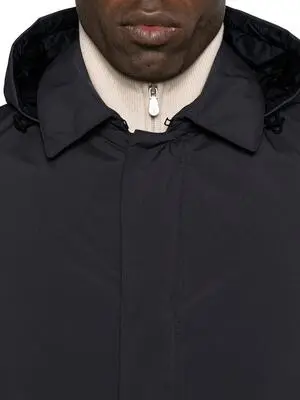 Herno Technical Coat With Hood - Black