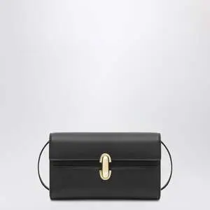 Savette Symmetry Mini Crossbody Bag In Leather - Black