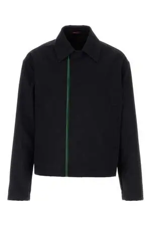Gucci Midnight Blue Gabardine Jacket - Black