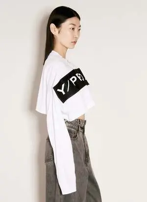 Y/project Scrunched Logo Print T-shirt