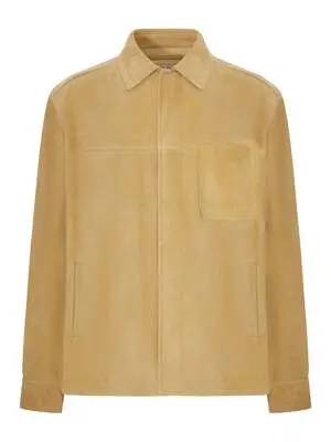 Loewe Suede Lambskin Overshirt - Cream