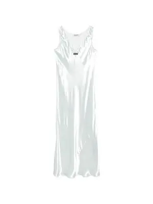 Miu Miu V-necked Long Dress - Multicolor