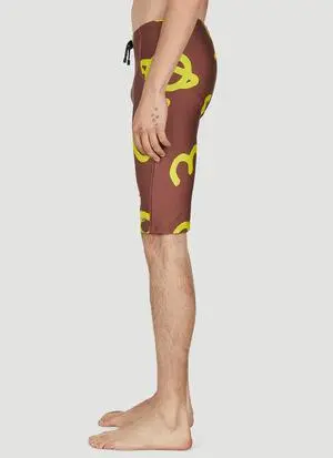 VIVIENNE WESTWOOD Graphic Print Swim Bermudas
