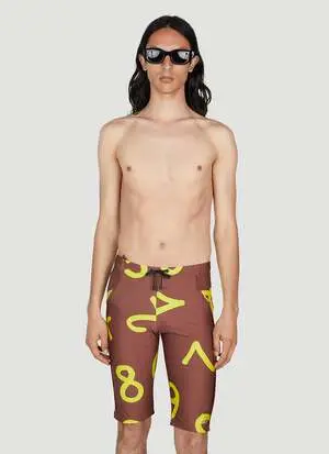 VIVIENNE WESTWOOD Graphic Print Swim Bermudas