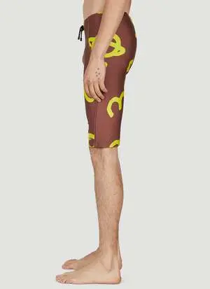 VIVIENNE WESTWOOD Graphic Print Swim Bermudas