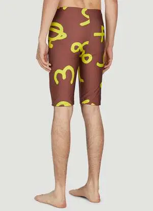 VIVIENNE WESTWOOD Graphic Print Swim Bermudas