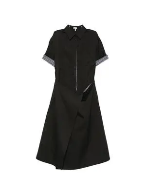 Loewe Cotton And Silk Long Dress - Multicolor