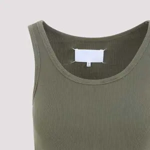 MAISON MARGIELA Ribbed Cotton Mini Dress