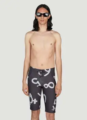 VIVIENNE WESTWOOD Graphic Print Swim Bermudas