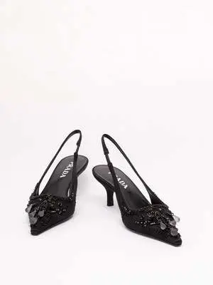 Prada Raso Slingback Pumps - Multicolor