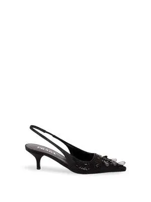 Prada Raso Slingback Pumps - Multicolor