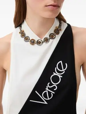Versace Logo Cotton Tank Top